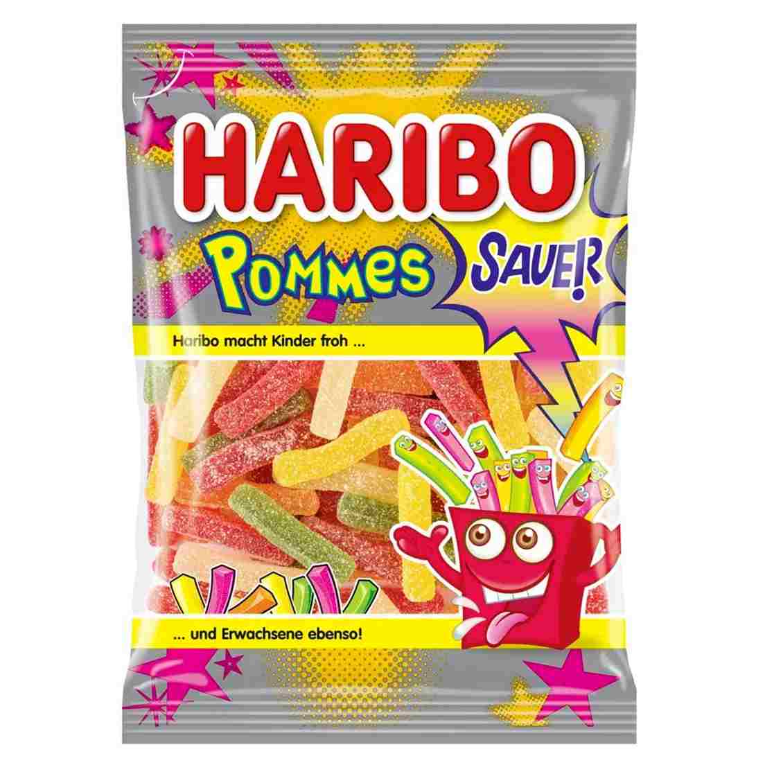 Мармелад Haribo Saure Pommes картофель фри 175гр (16) — купить оптом по ...